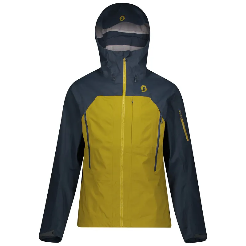 Scott Mens Explorair 3L Jacket Dark Blue/Ecru Olive