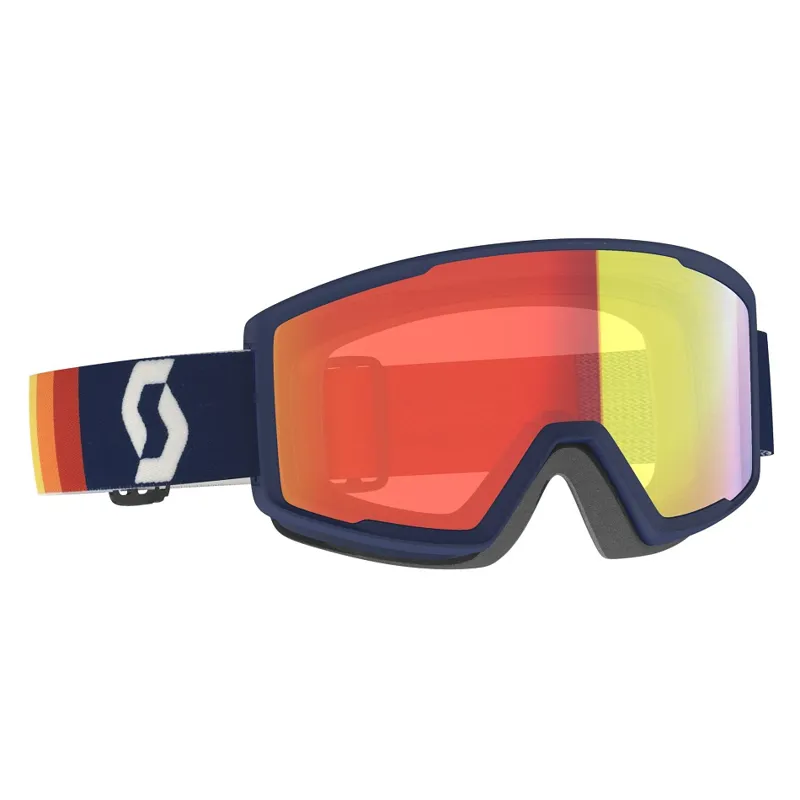 Scott Factor Pro Retro Blue/Enhancer Red Chrome Lense