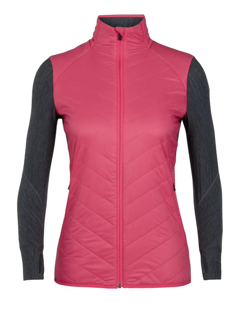 Icebreaker Womens Merinoloft Descender Hybrid Jacket Jet Heather/Prism