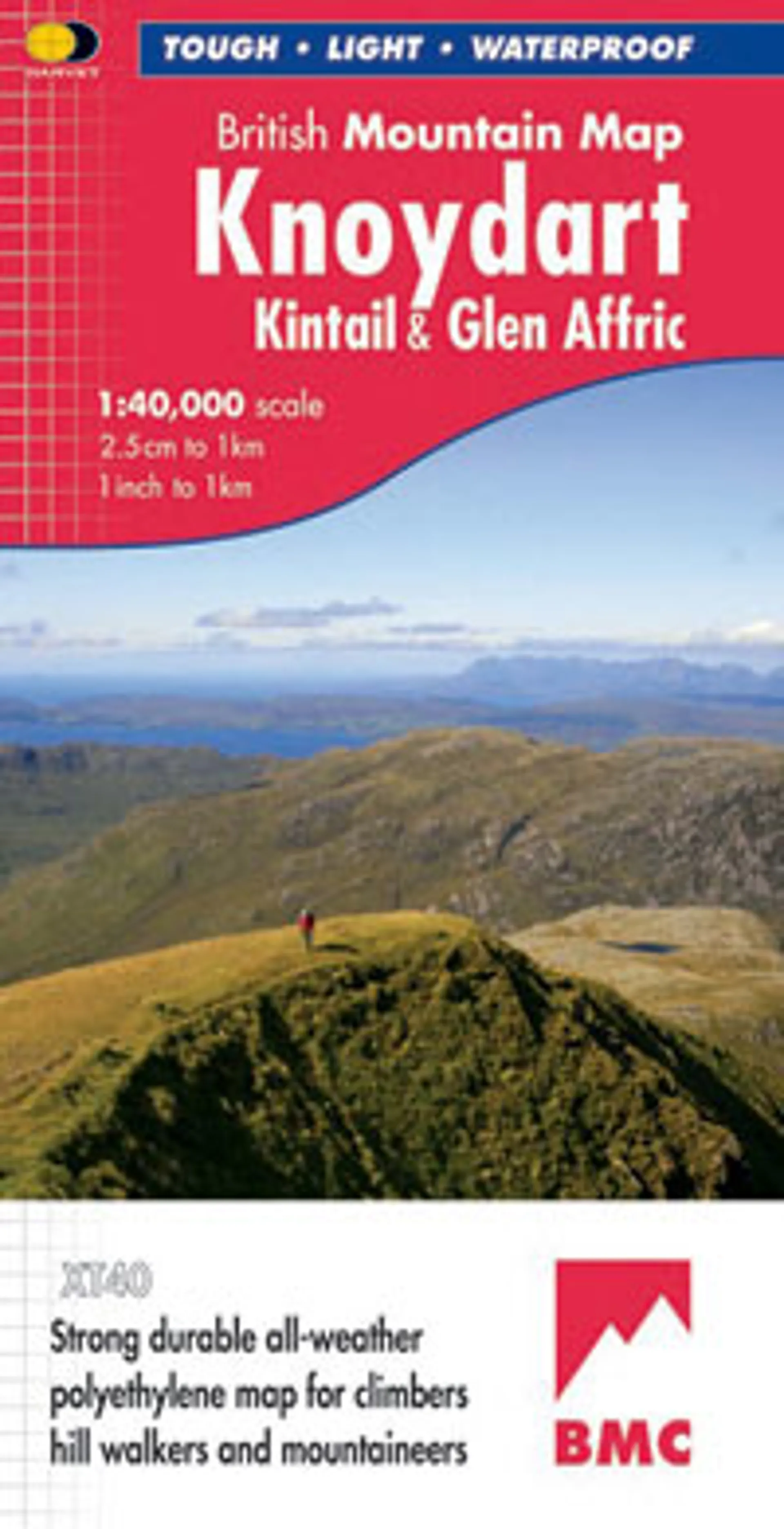 Harvey Knoydart Kintail And Glen Affric BMC Mountain Map